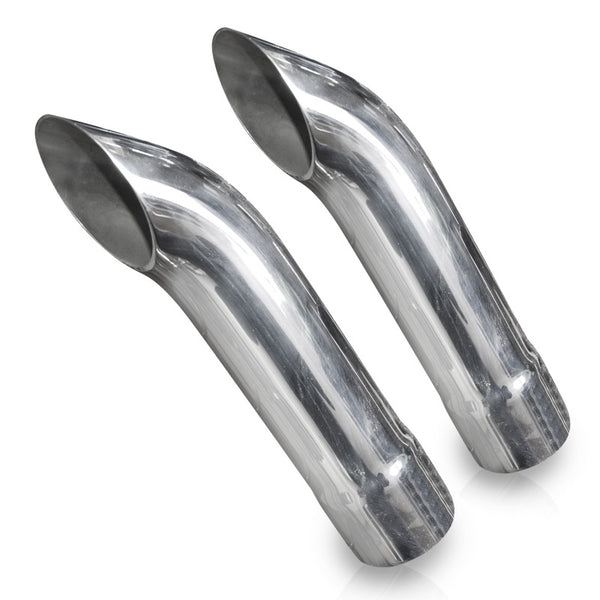 Stainless Works Extended Turn Down Tips- 2 1/2in ID Inlet 2 1/2in Body ...