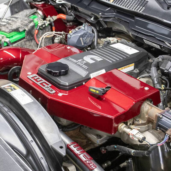 Wehrli 10-23 Cummins Fabricated Aluminum Engine Cover - Bengal Red ...