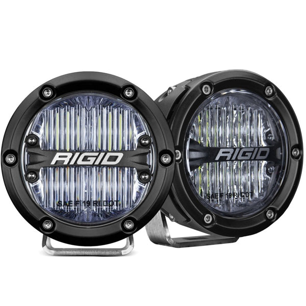 Rigid Industries 360-Series 4in LED SAE J583 Fog Light - White (Pair ...