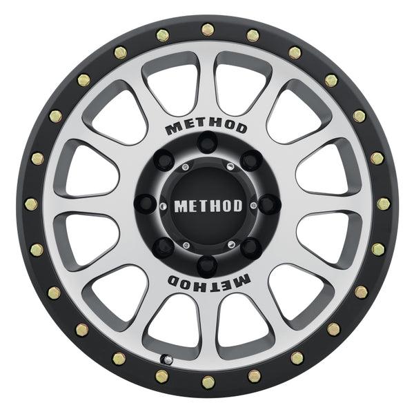 Method MR305 NV 17x8.5 0mm Offset 8x6.5 130.81mm CB Machined/Black Str ...