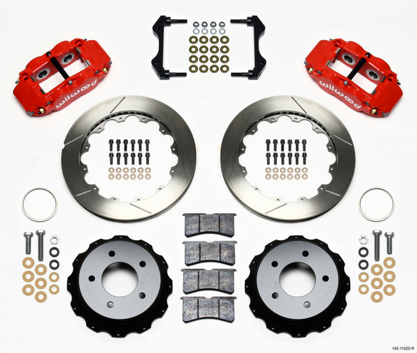 Wilwood Narrow Superlite 4R Rear Kit 12.88in Red 84-87 Corvette C4 ...