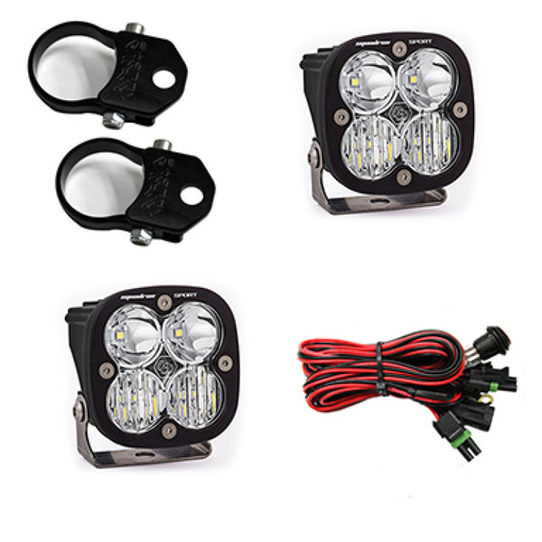 Baja Designs Squadron Sport Polaris LED Light Pods w/ 1.75in Harness/V ...