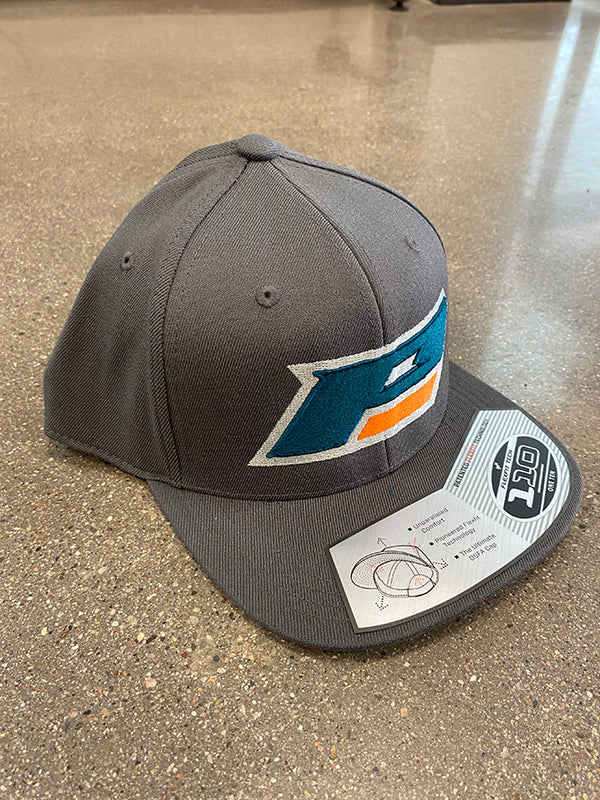 Pro Letter Hat - 6-Panel - Charcoal - Pro Performance