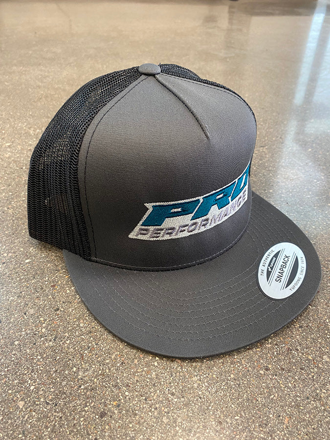 Pro Logo Hat - 5-Panel Mesh - Charcoal - Pro Performance