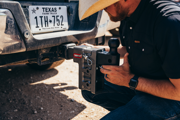 Gen-Y Mega Duty 2.5in Shank 6in Offset Drop 32K Hitch w/GH-0161 Dual-B ...