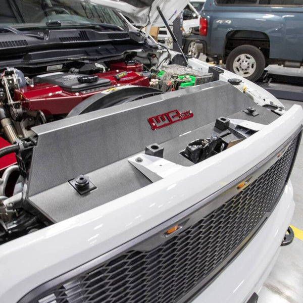 Wehrli 13-18 Cummins Fabricated Aluminum Radiator Cover - Sparkle Bomb ...