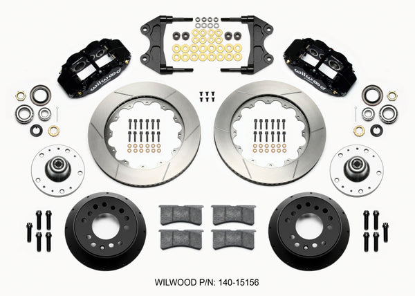 Wilwood Narrow Superlite 6R Front Hub Kit 14.00in WWE ProSpindle (5x4 ...