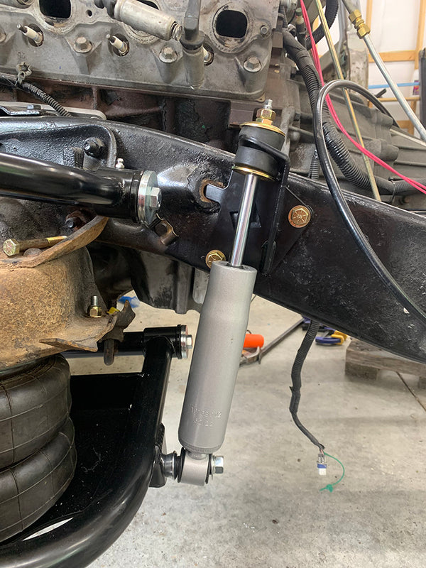 React Suspension Front Shock Relocation Brackets - 63-87 C10 - Pro ...