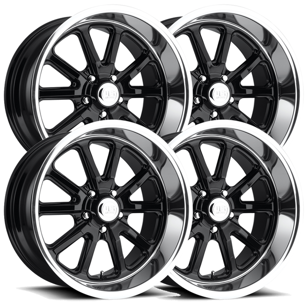US Mag U121 Rambler Black Set - 88-98 OBS - Staggered 20"-22" - Pro ...