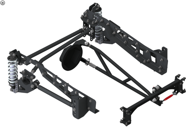 QA1 Complete Rear Single Adjustable Coilover System - 63-87 C10 - R130-200 - Pro Performance