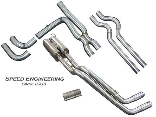 Speed Engineering Dual Exhaust, Side Exit, Ext./Crew Cab - 99-19 GM Tr ...